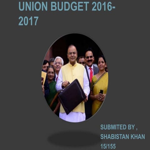 union budget 2016-2017 | PPTX