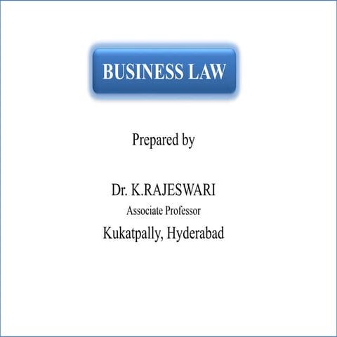 PPT for Business.Law B.com and BBA | PPTX