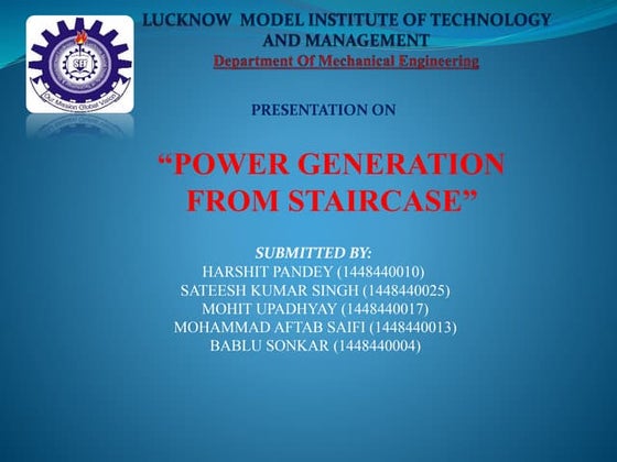 Footstep power generation system Final year be project | PDF