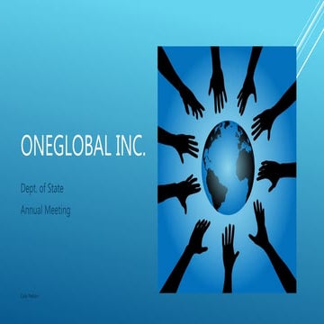 OneGlobal Presentation | PPT