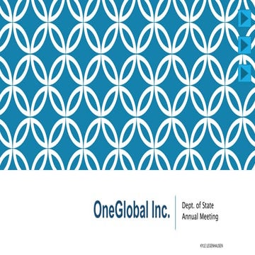 OneGlobal Inc. | PPT