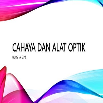 PPT CAHAYA DAN ALAT OPTIK MAPEL IPA KELAS 8.pptx