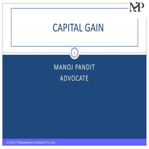 Capital Gains Taxation | PPT