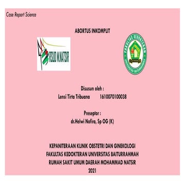 PPT CASE ABORTUS INKOMPLIT BY LENSI.pptx