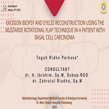 PPT CASE TUMOR case eksisi biopsi kelopak mata dan rekonstruksi tumor ...