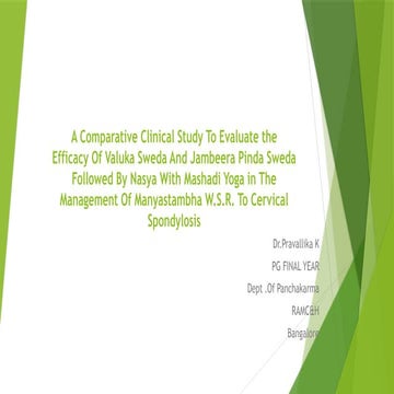 A Comparative Clinical Study To Evaluate the Efficacy Of Valuka Sweda ...