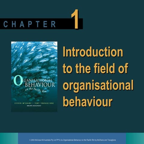 Organizational Behavior CH 01 | PPT