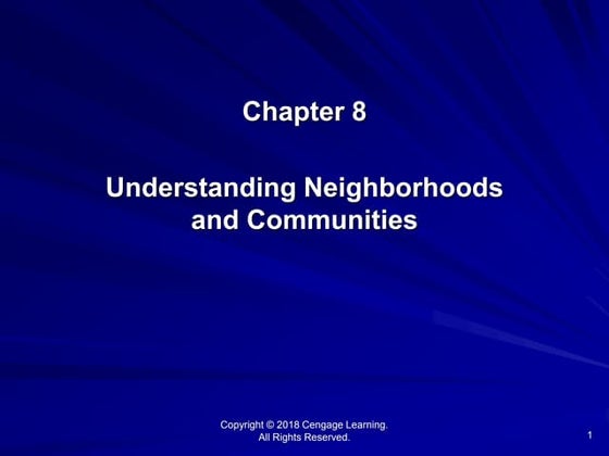 What is a community class 1- term 2 | PPS