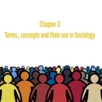 Ch2 Terms ,concepts and their use in sociology | PDF