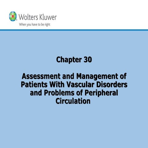 Assessment and Management of Patients With Vascular Disorders and ...