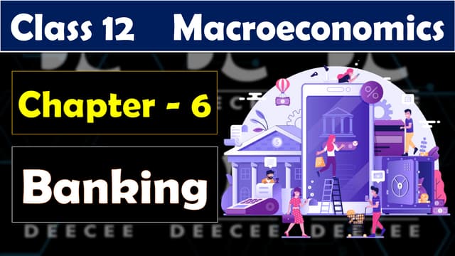 Money and Banking Class 12 | PPTX