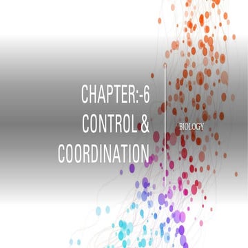 CHAPTER-6 CONTROL AND COORDINATION CLASS 10 [NCERT] | PDF