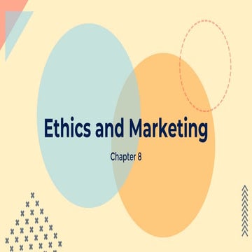 Business Ethic Chap 8: Ethics and Marketing | PPTX