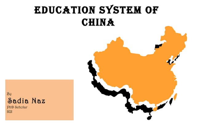 China's education system | PPTX