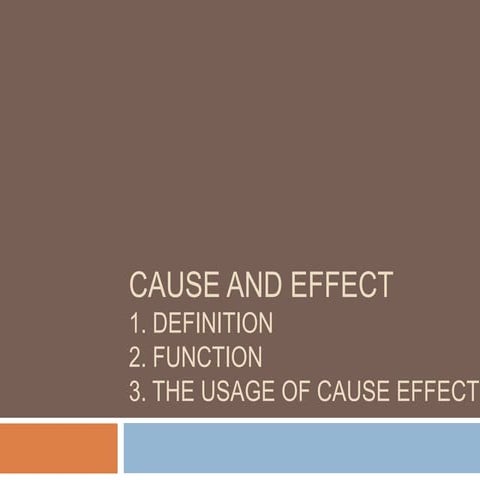 PPT About Cause and Effect, definition22 | PPT