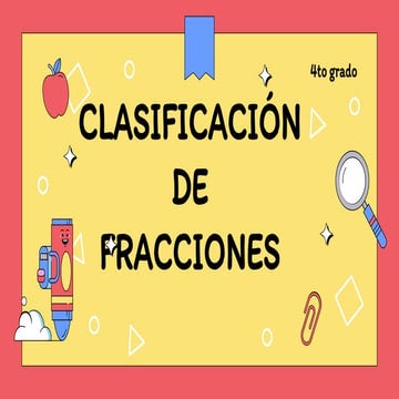 Comparación De Fracciones 4to Grado