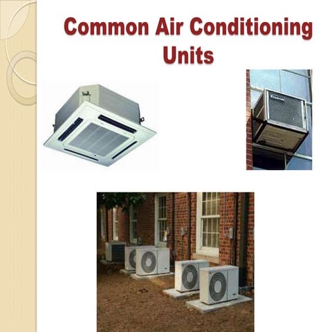 Common Air Conditioning Units | PPSX