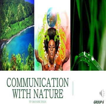 Communication with nature | PPTX