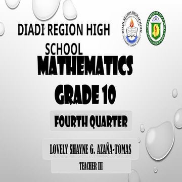 Understanding Quartiles in Ungrouped Data: Grade 10 Mathematics Lesson ...