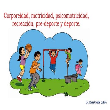 PPT CORPOREIDAD, MOTRICIDAD, PSICOMOTRICIDAD Y RECREACIÓN II.pptx