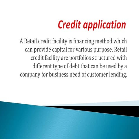 Ppt credit application | PPTX