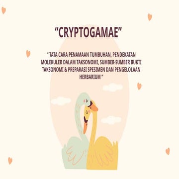PPT CRYPTOGAMAE KEL II pada materi tata cara penamaan tumbuhan.pptx