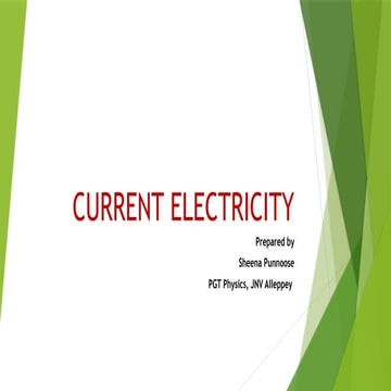 Current Electricity Class 12 Part-1 | PPT