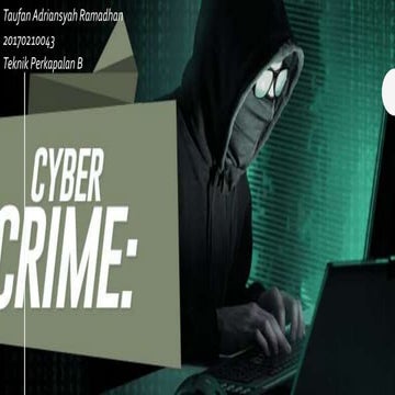 Ppt cybercrime | PPT