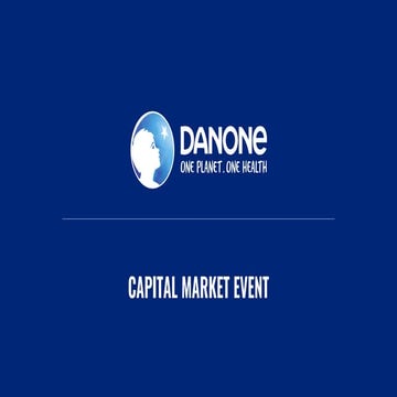 PPT de l'entreprise Danone multinationale secteur agroalimentaire | PDF