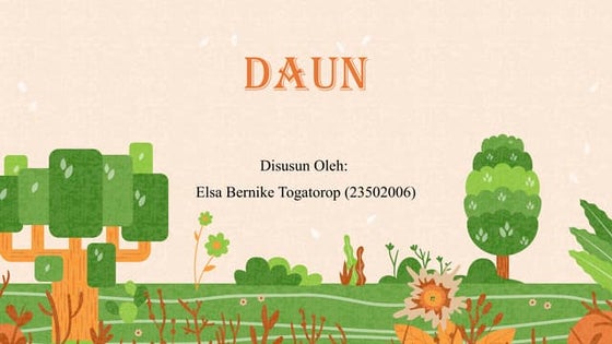 PPT Morfologi Tumbuhan - Tata Letak, Rumus, dan Diagram Daun | PPT