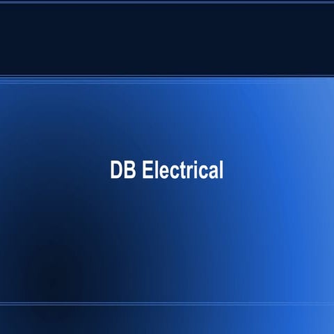 Ppt db electrical | PPT