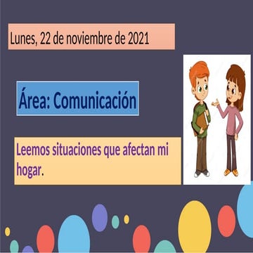 LECTURA SOBRE SITUACIONES QUE AFECTAN EL HOGAR | PPTX