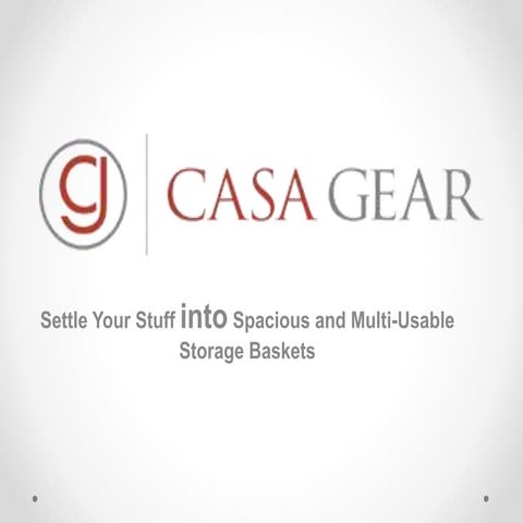 Settle Your Stuff into Spacious and Multi-Usable Storage Baskets | PPTX
