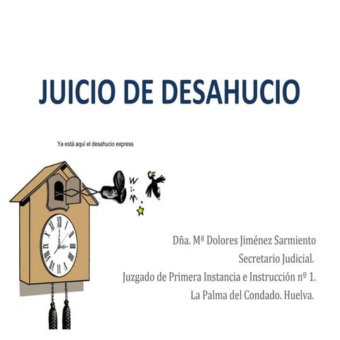 JUICIO DESAHUCIO | PPT