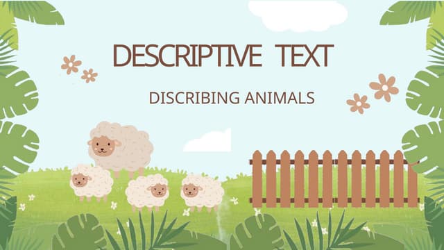 SLIDE MATERI DESCRIPTIVE TEXT UNTUK KELAS VII.pptx