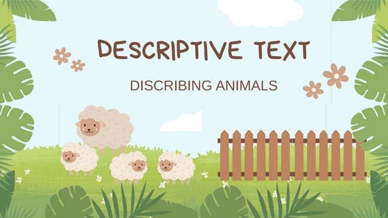 materi Descriptive Text ppt download for free | PPTX