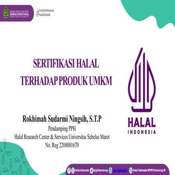 Proses Produk Halal (PPH) BPJPH Kab. Semarang | PPTX