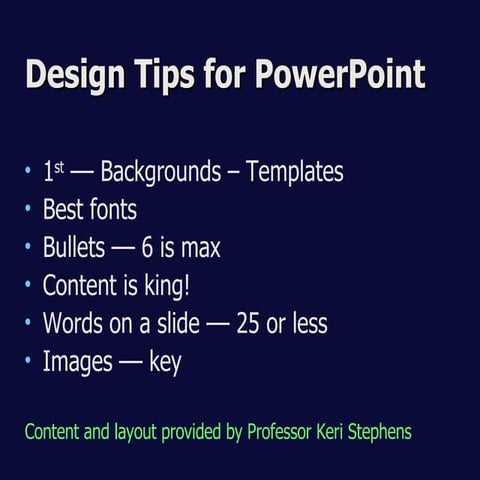 Ppt Design Tips | PPT