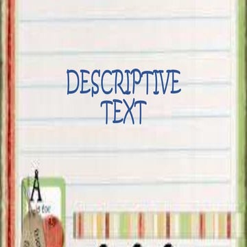 Ppt deskriptive story board | PPT