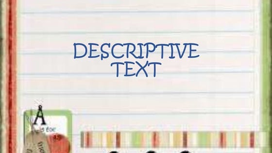 Powerpoint Descriptive Text Kelas VII Kurikulum Merdeka | PDF