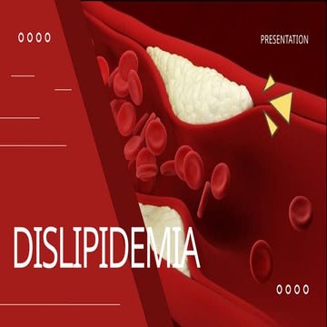 DISLIPIDEMIA Profil Lipid (kolesterol total, HDL, LDL, TG) | PPTX