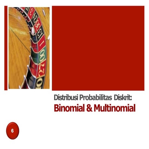 PPT DISTRIBUSI LINEAR, BINOMIAL UNTUK MAHASISWA S1 | PPT