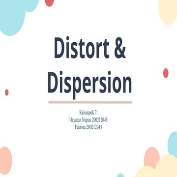 ppt distrot & dispersion.pptxfyjdryjerth | PPTX