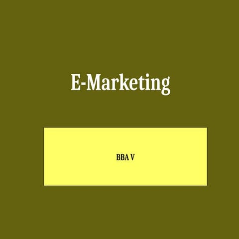 PPT E-Marketing.ppt..................... | PPT