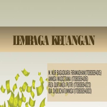 Lembaga Keuangan | PPT