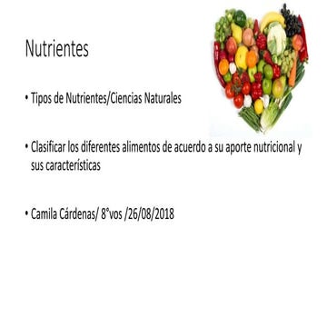 LOS NUTRIENTES | PPTX