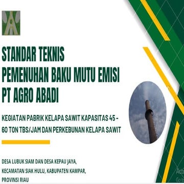 PPT Emisi Agro Abadi untuk pertek emisi ilham | PPTX