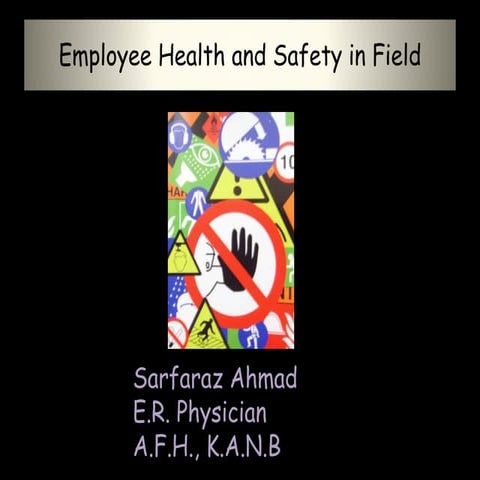 Employee Health and Safety in field | PPT
