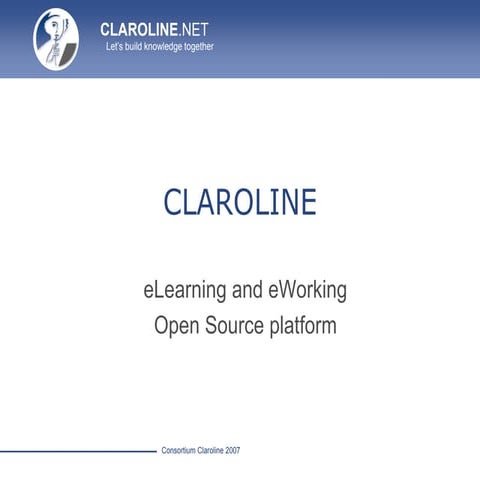 Claroline Learning Menagement System | PPTX