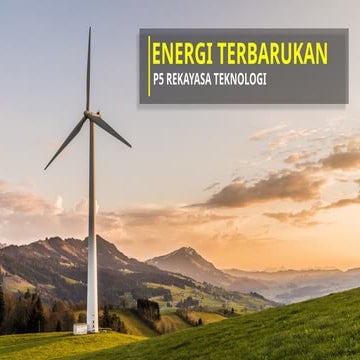 PPT Energi Terbarukan - PPT Energi Terbarukan | PPTX